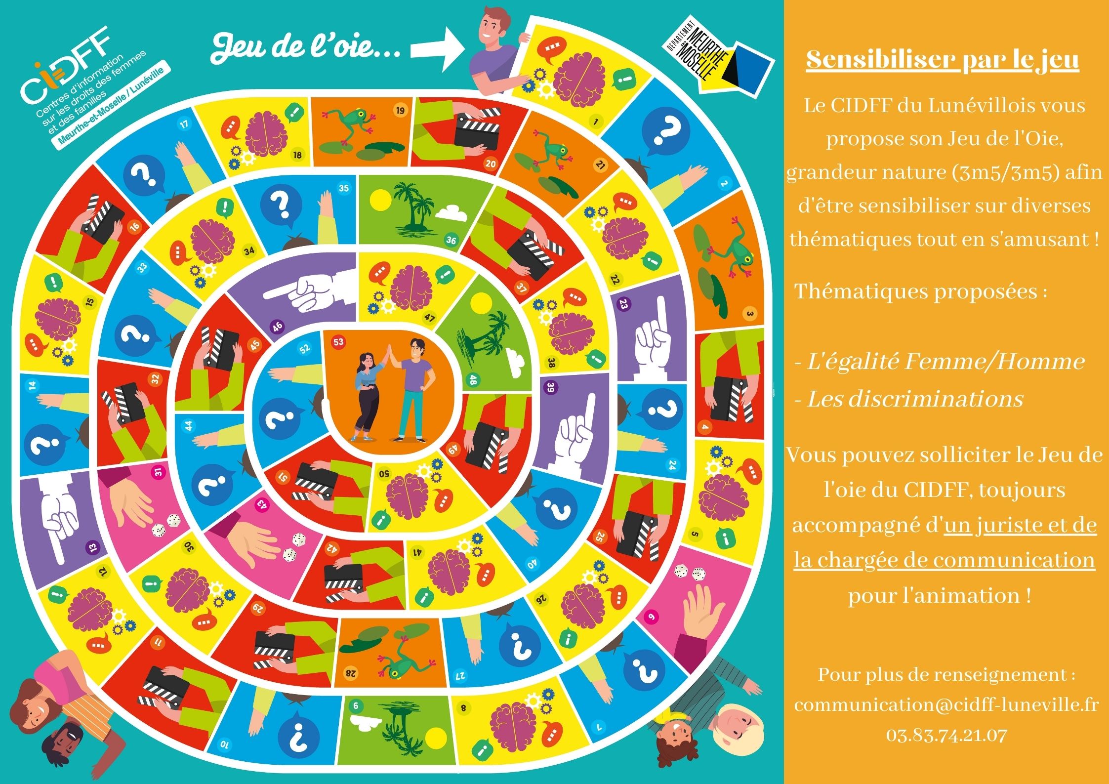 Le Jeu de l’Oie de l'Egalité Femme-Homme - EFHCA